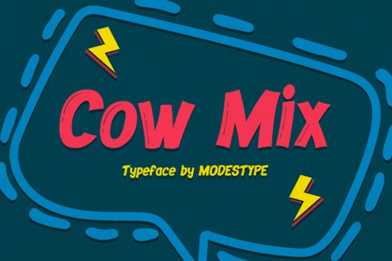 Cow Mix Font - Dafont101