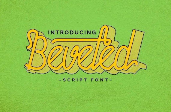 Beveled Font - Dafont101