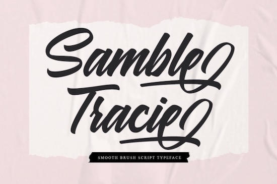 Samble Tracie Font - Dafont101
