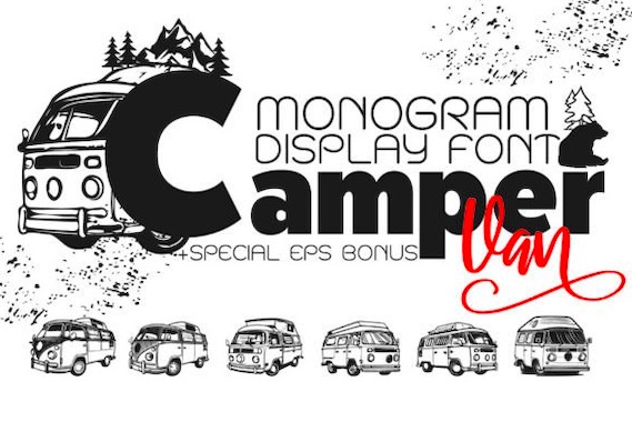 Camper Van Font - Dafont101