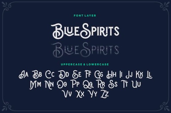 Blue Spirits Font - Dafont101