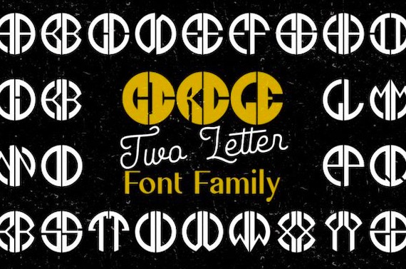 Circle Two Letter Font - Dafont101