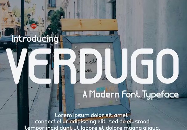 Verdugo Font - Dafont101