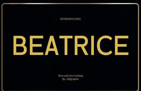 Beatrice Font - Dafont101