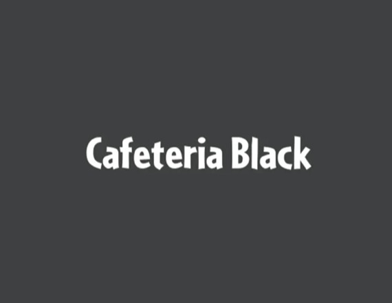 Cafeteria Black Font - Dafont101