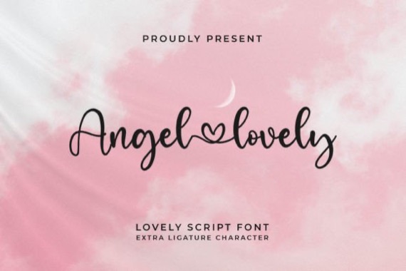 Angel Lovely Font - Dafont101