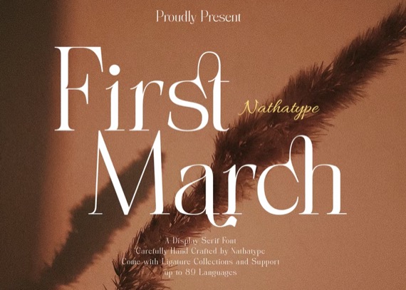 First March Font - Dafont101