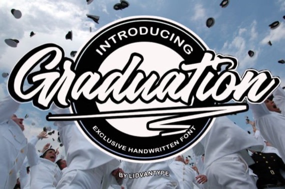 Graduation Font - Dafont101