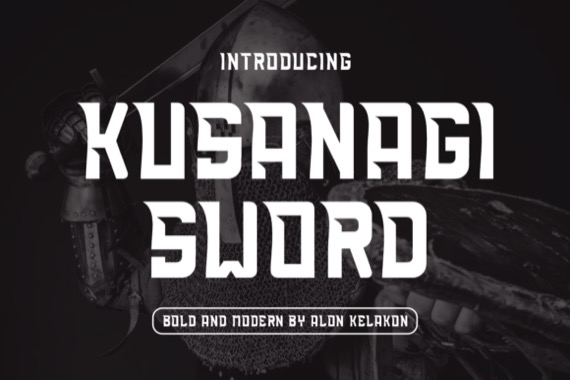 Kusanagi Sword Font - Dafont101