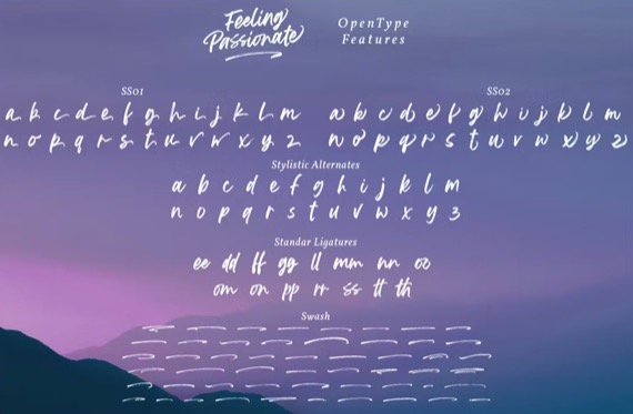Feeling Passionate Font - Dafont101