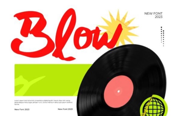 Blow Font - Dafont101