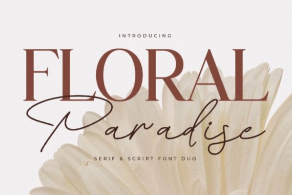 Floral Paradise Font Duo - Dafont101