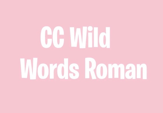 CC Wild Words Roman - Dafont101